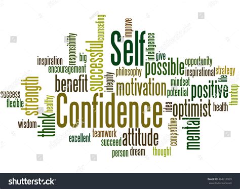 Self Confidence Word Cloud Concept On Stockillustration 464018939