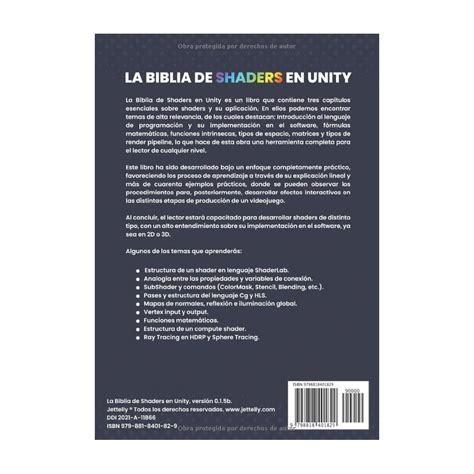Buy La Biblia De Shaders En Unity Una Explicación Lineal Sobre Shaders Desde Principiante Hasta