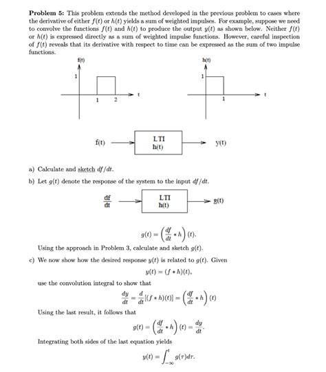 solved problem 4 evaluation of the convolution integral too