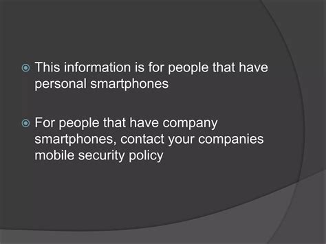 Mobile Security Ppt