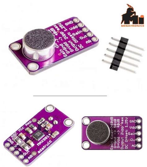 Jual Modul Sensor Mic Microphone Max9814 Auto Gain Control Audio Amplifier Di Seller Eazyfast