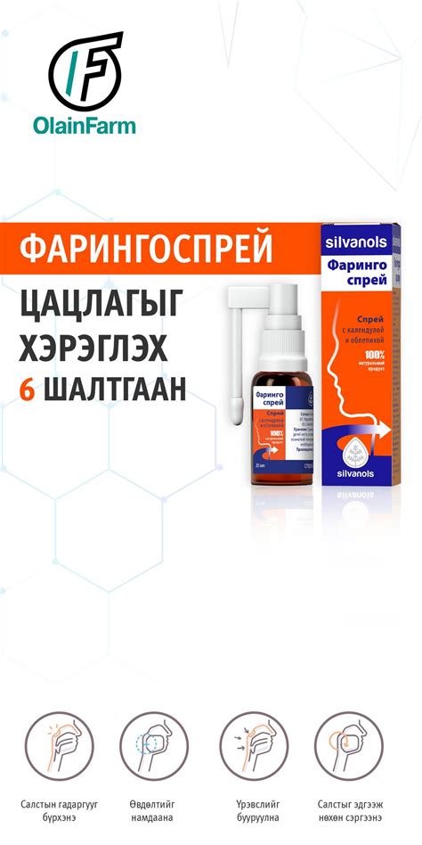 👩‍⚕️ Фарингоспрей цацлагыг хэрэглэх Olainfarm Mongolia Facebook