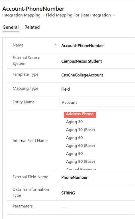 Integration Field Mapping Templates Integration Field Mapping Templates