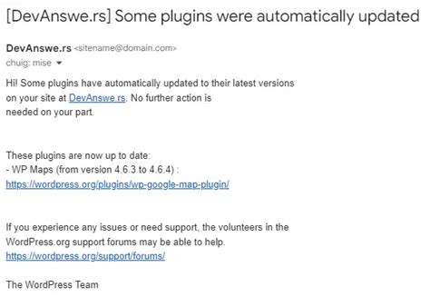 How To Disable Some Plugins Were Automatically Updated In Wordpress