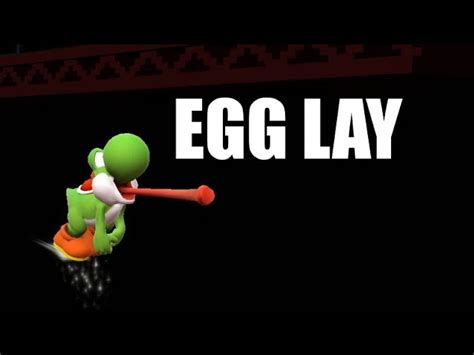 Yoshi Laying Egg Smash Bros Dojo