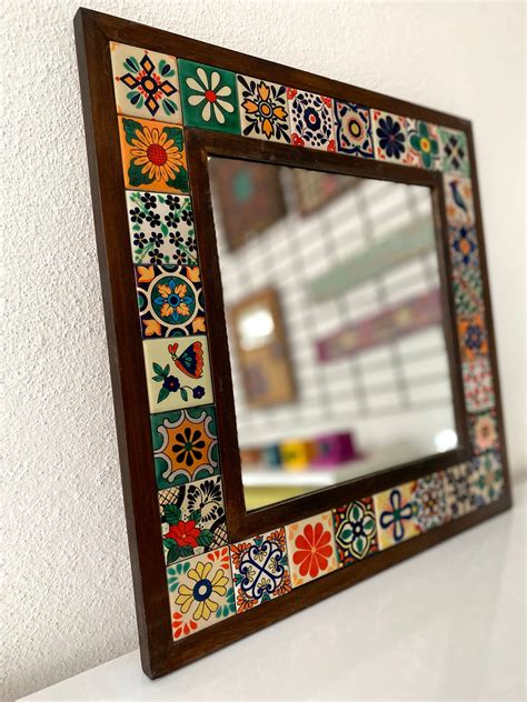 Mexican Mirror Unique Mirror Bohemian Mirror Mosaic Mirror Talavera