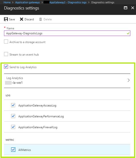 Azure Application Gateway Monitoring With Log Analytics Francesco