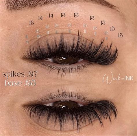 Lash Map For Wispy Strip Lash Style Extensions Lash Extensions Makeup