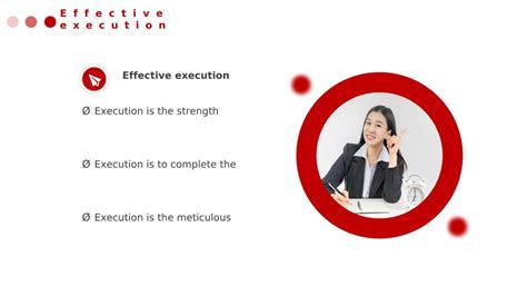 Effective Communication And Execution The Power Of Red Powerpoint