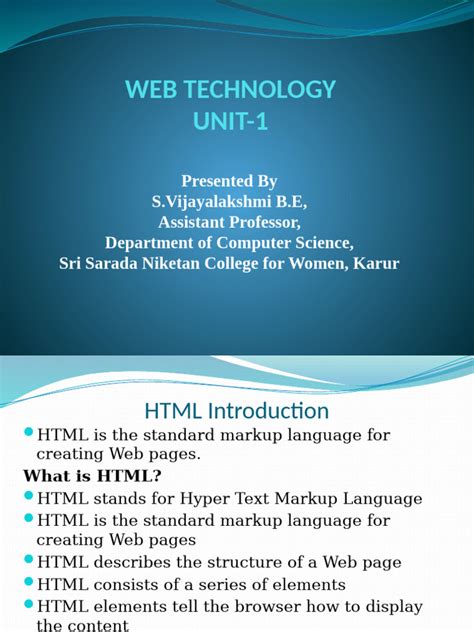 Web Technology Html Sgml Pdf Markup Language Html
