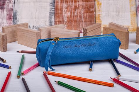 Trending Now Makeup Brush Pouch Personalized Leather Makeup Etsy