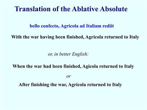 Ppt The Ablative Absolute Powerpoint Presentation Free Download Id