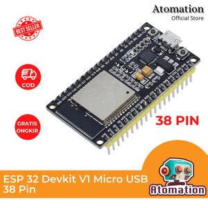Jual TERBARU ESP32 ESP 32 DOIT DEVKIT V1 MICRO USB 38 PIN DEVELOPMENT BOARD IOT MIKROKONTROLLER