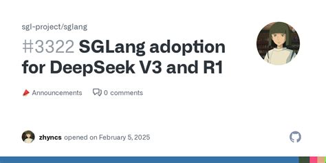 SGLang Adoption For DeepSeek V And R Sgl Project Sglang Discussion GitHub
