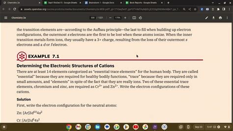 Openstax Chemistry 2e Ch 7 Youtube