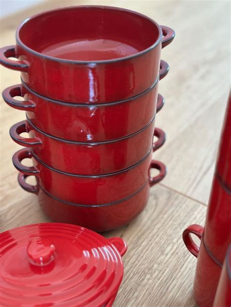 Rotes Geschirr Set Velleroyand Boch Vintage Keramik Gebraucht In Rothenburg Für Chf 50 Mit