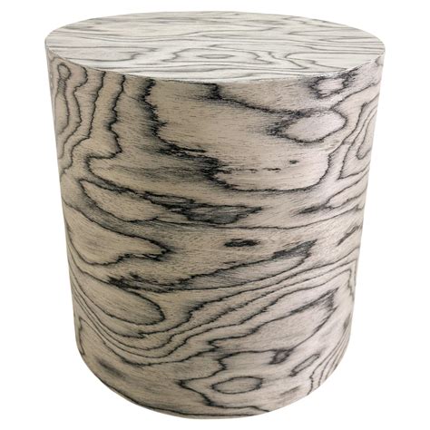 Vintage Round Cocktail Table Ettore Sottsass Veneer Side Table
