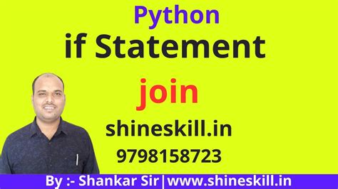 Python Conditional Statement If Statement Hindi English By Shankar