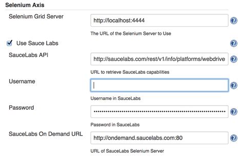 Jenkins Selenium Axis Plugin