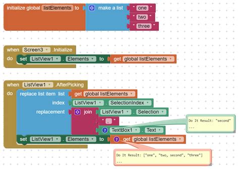 How Can Call A Event When Select A Listview Item MIT App Inventor