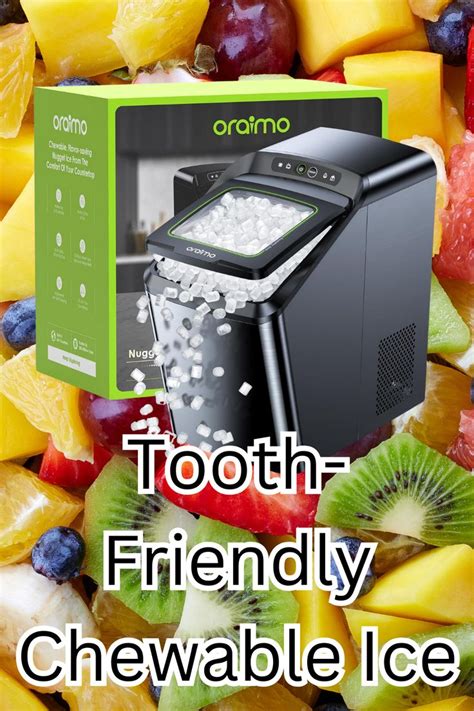 Oraimo Nugget Ice Maker Ice Makers Countertop 26 Lbs Day Tooth Friendly Chewable Ice With Self