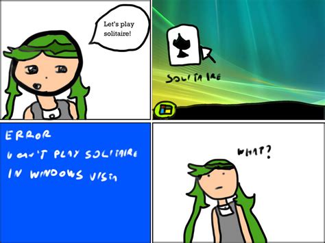 Windows Vista Cant Even Play Solitaire By Alfredreboot On Deviantart