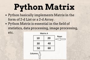 Python Matrix Tutorial Askpython