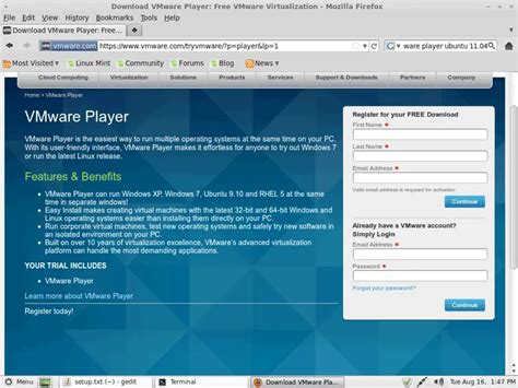 How To Install Vmware Player On Ubuntu 1104linux Mint 11