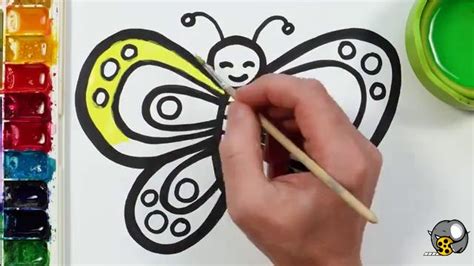 نقاشی پروانه کودکانه فیلو