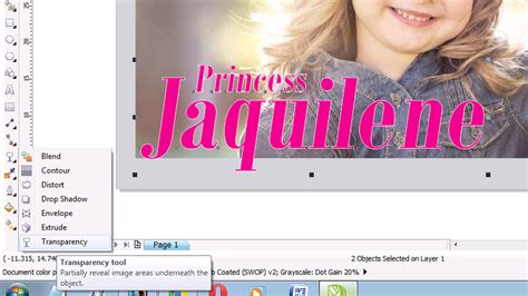 Hindi Tutorials Transparency Tool In Corel Draw Hindi Tutorial