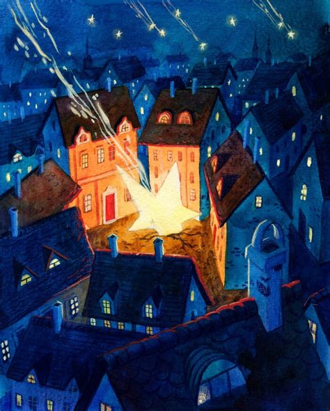 Иллюстрация Звездопад в стиле декоративный детский