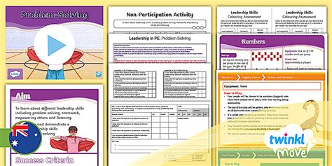 Move Pe Year 6 Leadership In Pe Lesson 5 Problem Solving