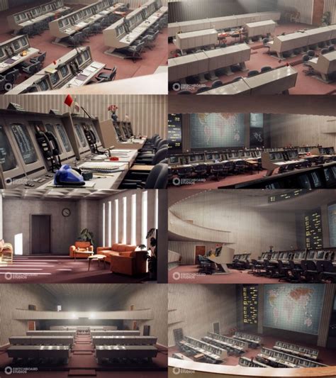 Space Launch Ground Control Command Center Ez Render