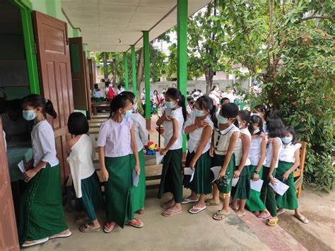 ကျောက်မဲမြို့နယ်မှအသက် ၅ နှစ်မှ ၁၂ နှစ်အတွင်းရှိ ကျောင်းသား၊ ကျောင