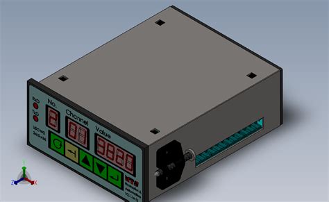 44 X100非din大小微型控制器 Solidworks 2016 模型图纸下载 懒石网