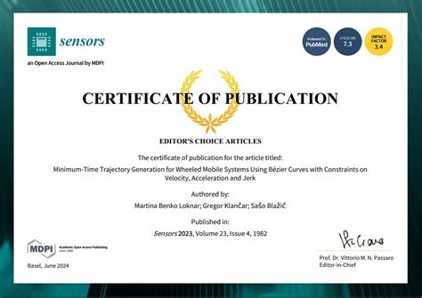 Sensors Mdpi On Linkedin Editors Choice Article Benko Loknar M Klančar G Blažič S