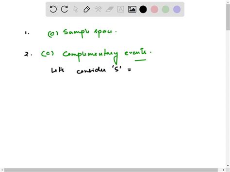 Solved 1 For A Random Experiment All Possible Outcomes Are Called A