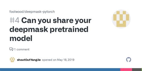can you share your deepmask pretrained model · issue 4 · foolwood