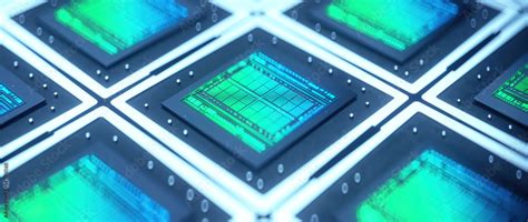 3d Rendering Of Cyberpunk Ai Circuit Board Technology Background Central Computer Processors