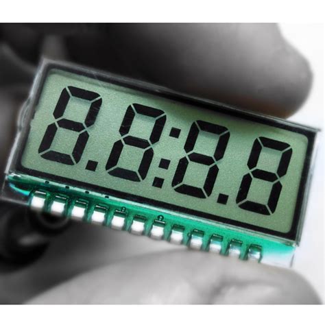 12pin Tn Positive 4 Digits Segment Lcd Panel Clock Lcd White Backlightno Backlight 33v