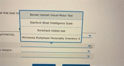 Solved Use The Dropdown Menus In The Following Table To