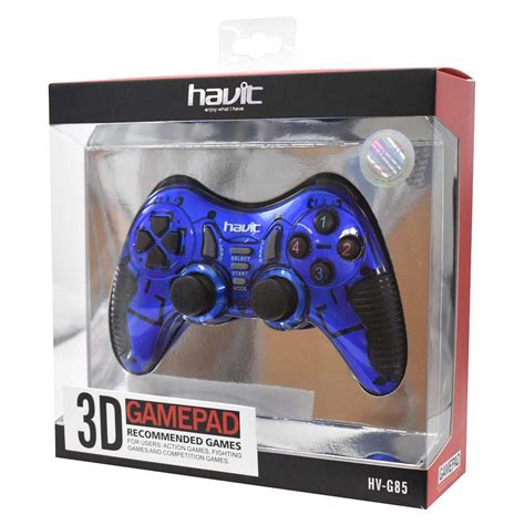 Palanca Gamepad Usb Para Pc Azul Desc