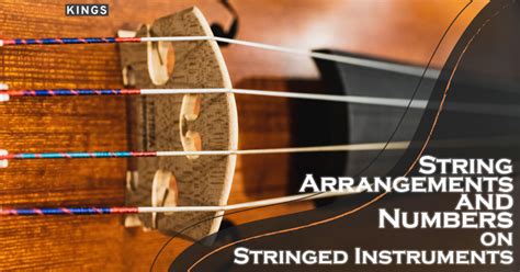 string arrangements and numbers on stringed instruments