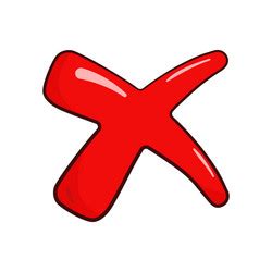Red Cross Wrong Vector Images Over 4 100