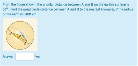 solved from the figure shown the angular distance between a