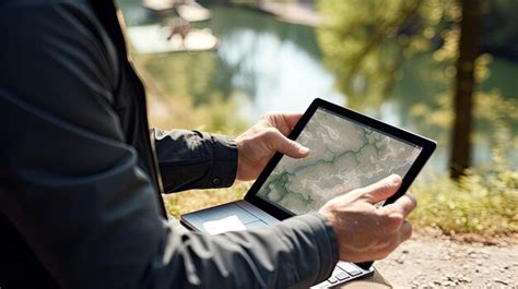 Premium Ai Image A Teacher Using A Digital Mapping Tool To Teach