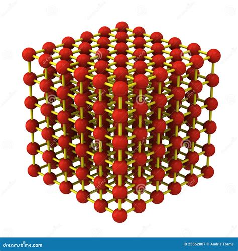 Crystal Lattice Structure 3d Stock Illustration Illustration Of
