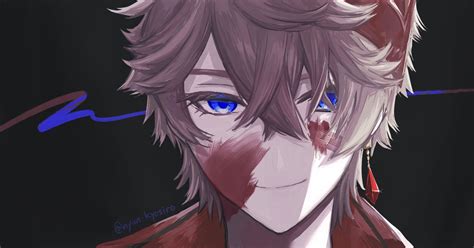原神 青 猫山京士朗のイラスト Pixiv