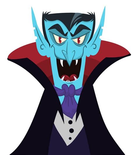 Premium Vector Cute Cartoon Vampire Smiling Vector Illustration