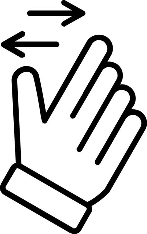 left right swipe line icon 43295341 vector art at vecteezy